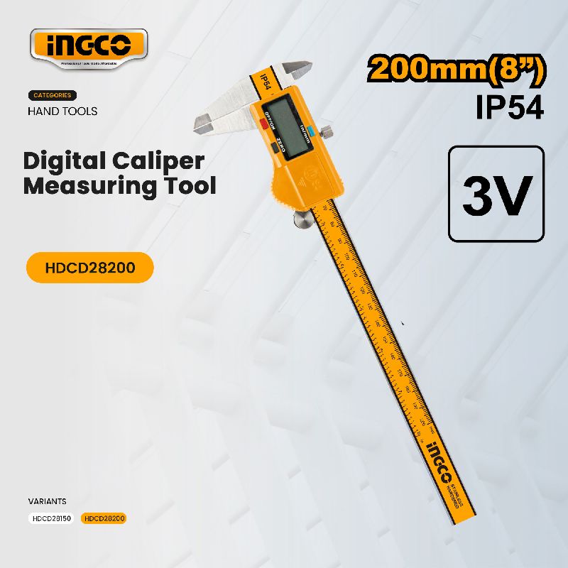 INGCO Digital Caliper / Accurate Measurements / 0-200mm Range