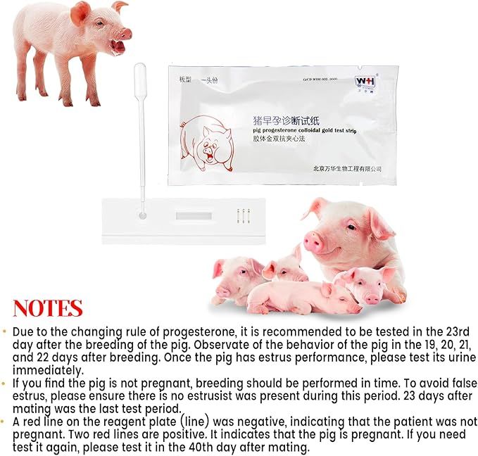 Pig Pregnancy Test Strip / Rapid Test Kit / Pig Urine Pregnancy Tests
