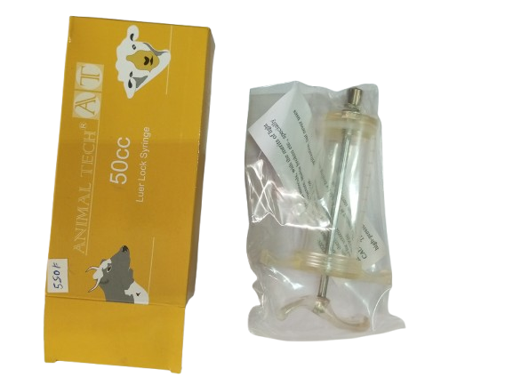 Luer Lock Syringe / Animal Tech / 50cc / Plexi-Glass build